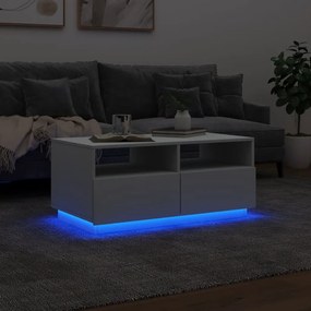 vidaXL Konferenční stolek s LED osvětlením 90 x 49 x 40 cm [839833] Barva: dub sonoma