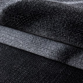 Ayyildiz, Kusový koberec Parma 9240 black, 80x300, šedá, chodba / předsíň