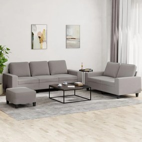 3dílná sedací souprava taupe textil 3201913