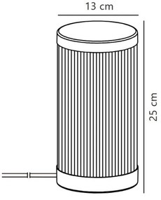 Nordlux - Venkovní stolní lampa COUPAR 1xE27/25W/230V černá