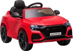 LEAN CARS Elektrické autíčko Audi RS Q8 LED MP3 dálkové ovládání červené