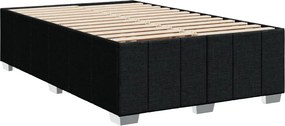 Box spring postel s matrací černá 120x200 cm textil 3285465