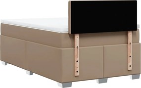 Box spring postel s matrací cappuccino 120x190 cm umělá kůže 3286115