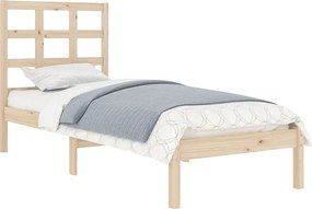 vidaXL Rám postele masivní dřevo 75 x 190 cm Small Single [3105430] Barva: Černá
