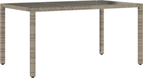 5dílný zahradní bistro set s poduškami šedý polyratan 3276895