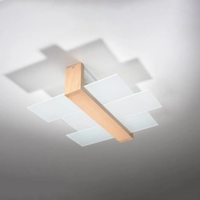 Sollux Lighting Stropní svítidlo FENIKS 2 přírodní dřevo