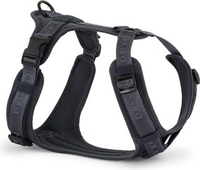 Tmavě šedý postroj velikost S délka 30 cm Modena Asphalt S – MiaCara