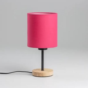 Brilagi - Stolní lampa NUBILA WOOD 1xE27/25W/230V dub/růžová