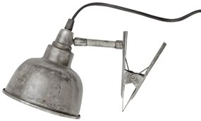 Nástěnná lampa s klipem Antique Silver