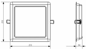 Opple 26666 - LED Koupelnové podhledové svítidlo LED/24W/230V 3000K IP44