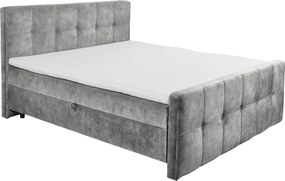 XXXLutz AMERICKÁ POSTEL, 180/200 cm, šedá MID.YOU - Postele s úložným prostorem - 002220050107