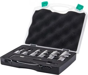 Sada prstencových fréz, 6 ks vrtáků Weldon Shank Mag, 2,5 cm hloubka řezu, 1,3–2,7 cm