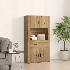 Highboard dub artisan 80 x 33 x 150 cm Kompozitní dřevo 3334341