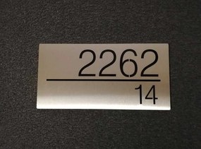 Domovní číslo tabulka 5b Velikost: 50 x 25 cm (XXL)
