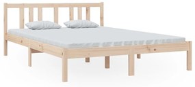 Rám postele masivní dřevo 140 x 200 cm - Default Title