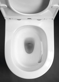 Sapho Sapho, DARIO RIMLESS WC kombi mísa s nádržkou, spodní/zadní odpad, bílá, PC106V