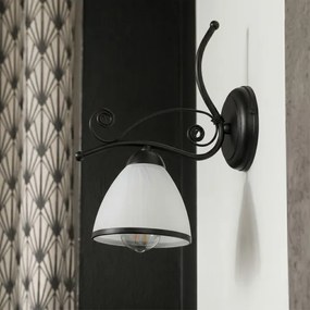 Nástěnná lampa RETRO 1xE27/60W/230V černá/bílá