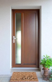 Hanse Home, Rohožka Hello 105681 - na ven i na doma, 45x75, hnědá, chodba / předsíň