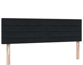 Box spring postel s matrací černá 160x210 cm samet 3318203
