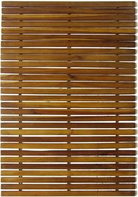 Koupelnová předložka 3 ks 80 x 50 cm akáciové dřevo 271769