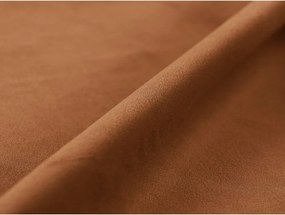 Hnědá čalouněná dvoulůžková postel s úložným prostorem s roštem 180x200 cm Lupine – Micadoni