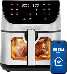 TESLA AirCook Q70 XXL WiFi Pro - multifunkční digitální horkovzdušná fritéza