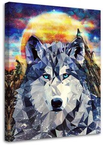 Gario Obraz na plátně Vlk jako ručně malovaný - Cantu Rozměry: 40 x 60 cm