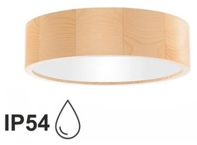 Temar | Koupelnové stropní svítidlo CLEO 2xE27/24W/230V IP54 pr. 27,5 cm borovice | TM0116