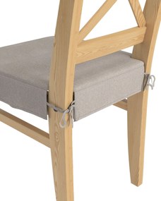 Sedák na židli IKEA Ingolf barva béžová látka pletený vzor