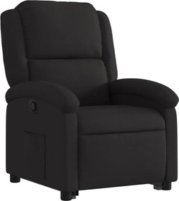 Zvedací polohovací křeslo černé textil 3204166