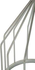 Odkládací stolek Cup 37 cm mramor/stříbrný