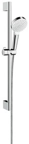 Hansgrohe Crometta, sprchová souprava 1jet se sprchovou tyčí 65 cm, bílá/chromová, HAN-26533400