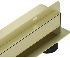 Mexen Flat Wall nástěnný liniový odtok 2v1 100 cm, zlato kartáčované - 1A30100
