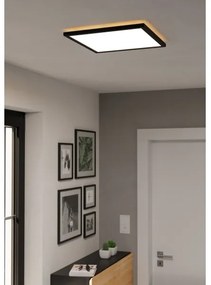 Eglo 901456-LED St. koupel. svítidlo ROVITO-R 17,6W/230V 39x39cm IP44 černá + DO