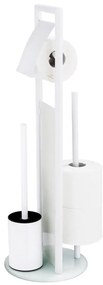 WENKO 24983800 - WC set RAVINA 20x70 cm nerez/bílá 24983800