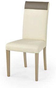 ImportWorld Jídelní židle Bernardo (Barva: Dub sonoma/krémová (eko kůže))