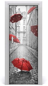Fototapeta samolepící na dveře deštník Francie 75x205 cm