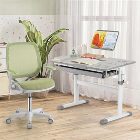 Costway Výškově nastavitelná dětská otočná židle s brzdou, ergonomická psací