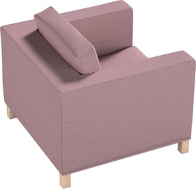 Potah na křesko IKEA Karlanda, krátký barva růžová látka pletený vzor