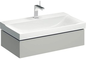 Geberit Xeno 2 - Skříňka pod umyvadlo 900 mm, zásuvka s LED svítidlem, šedobéžová 500.508.00.1