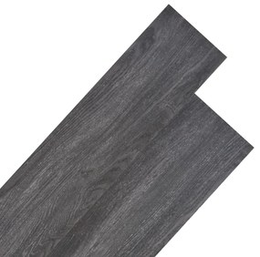 vidaXL Nesamolepicí PVC podlahová prkna 4,46 m² 3 mm černá