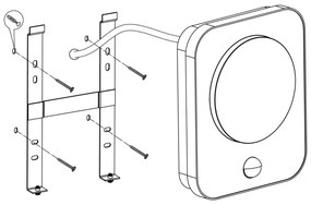 Eglo 99584 - LED Venkovní nástěnné svítidlo se senzorem MADRIZ LED/9W/230V IP44