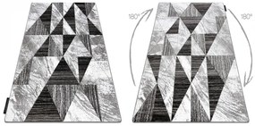 Kusový koberec ALTER Nano trojúhelníky šedý