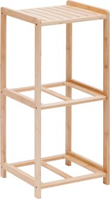Bambusový regál TIDY se dvěma látkovými boxy, 34,7 x 33 x 77,5 cm