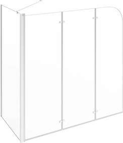 Sprchový kout 120 x 69 x 130 cm tvrzené sklo průhledný 146227