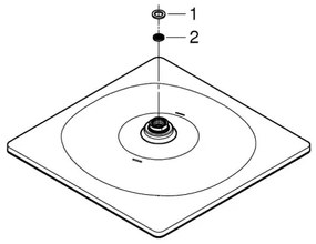 GROHE 26568000 - Hlavová sprcha RAINSHOWER MONO 310 CUBE 310 × 310 mm chrom