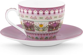Pip Studio Lily &amp; Lotus espresso šálek s podšálkem 100ml, lila (espresso šálek)
