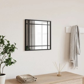 Nástěnné zrcadlo černé 40 x 40 cm čtverec železo