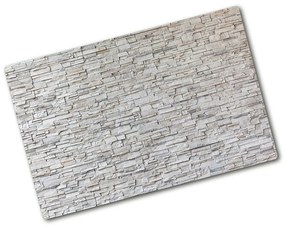 Wallmuralia Kuchyňská deska velká skleněná Kamená stěna 80x52 cm