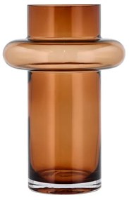 Lyngby Glas Skleněná váza Tube 25 cm Amber